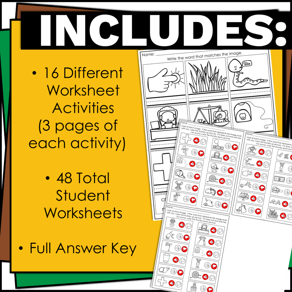 Decodable Phonics Worksheets Bonus Letters SS Phonics Practice ...