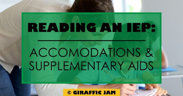 How to Read an IEP: Accommodations and Supplementary Aids